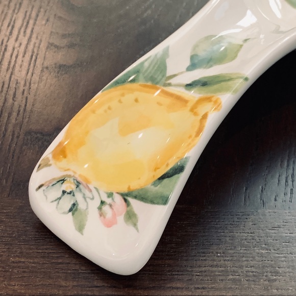 Maxcera | Dining | Maxcera Lemon Spoon Rest I Holder Spring Ceramic ...